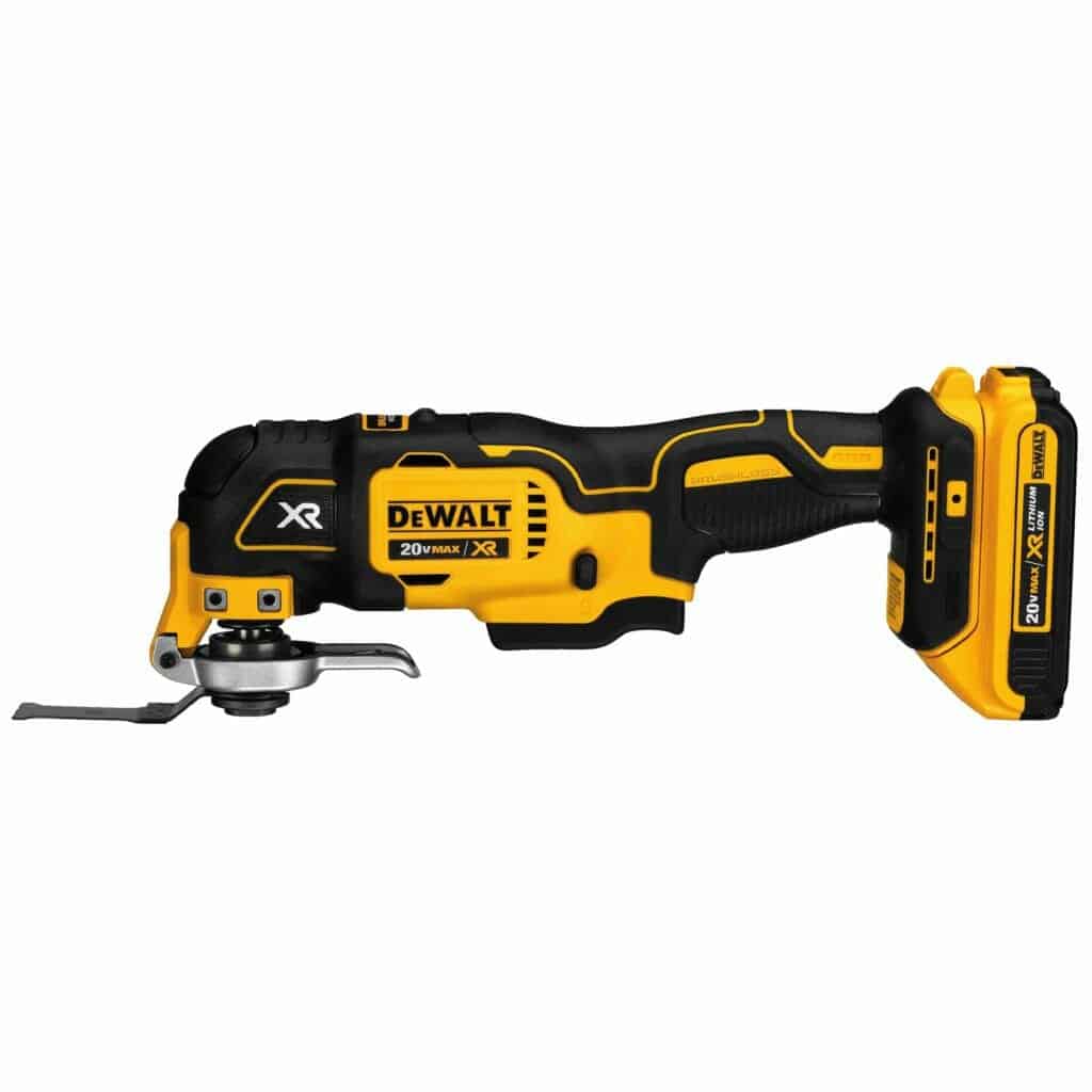The DeWALT DCS355 20v Brushless Oscillating Multi Tool